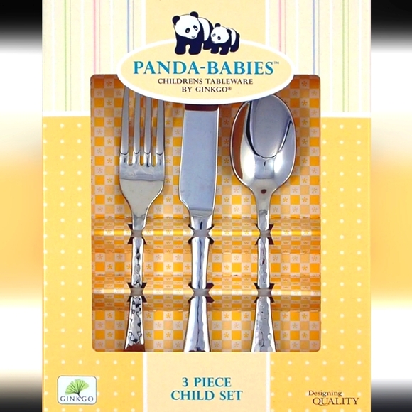 Panda Babies | Accessories | Childs First Flatware Set By Pandababies ...